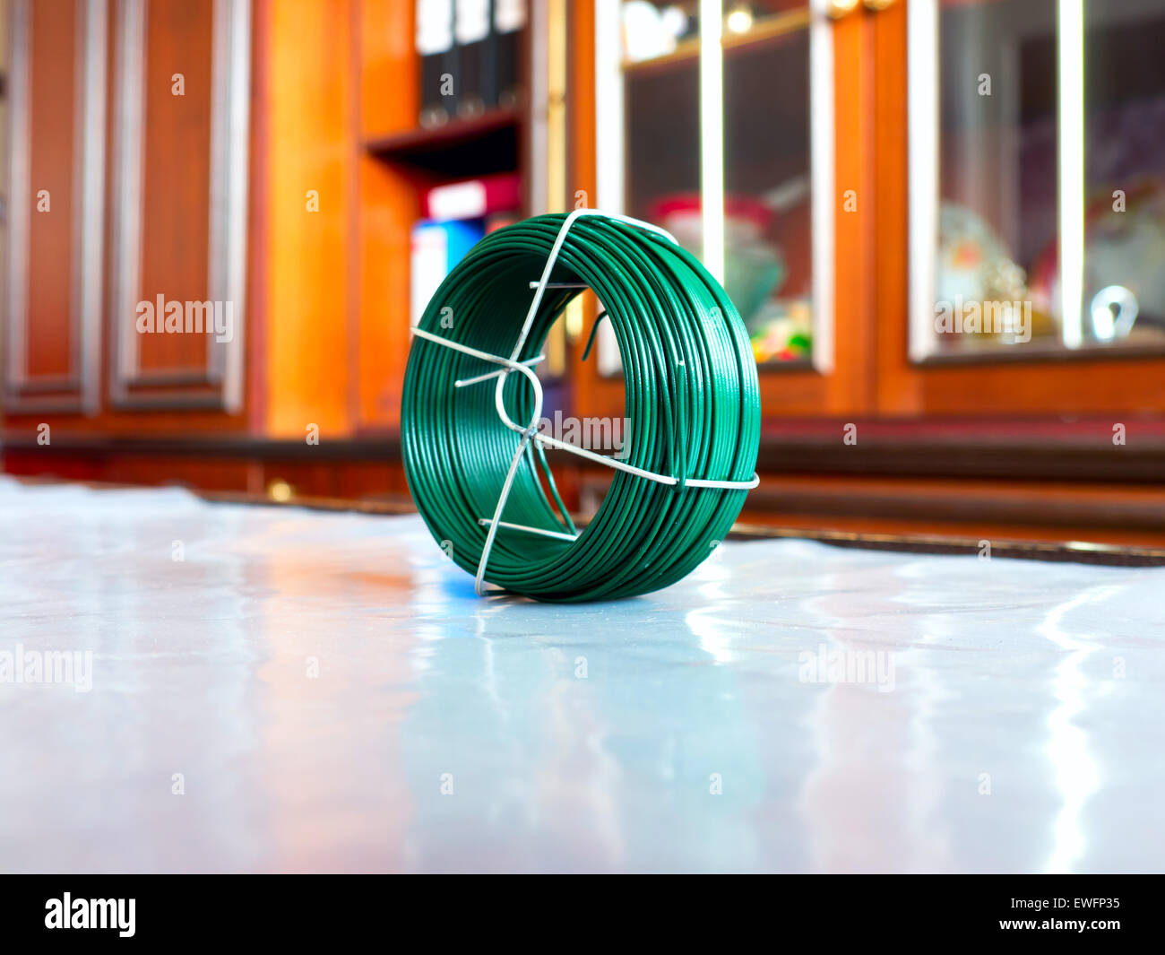 The electrical Skein cable object Stock Photo - Alamy
