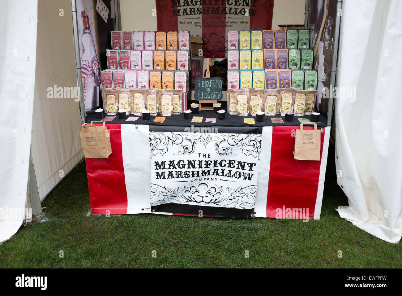 Magnificent Marshmallow Handmade stall shop Stock Photo - Alamy