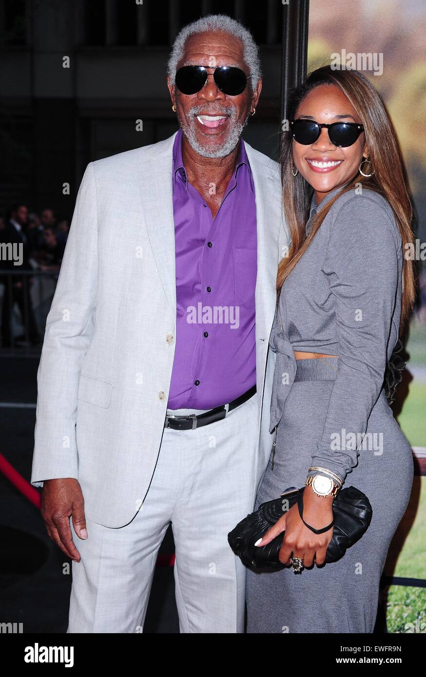 New York, NY, USA. 24th June, 2015. Morgan Freeman, Alexis Freeman at ...