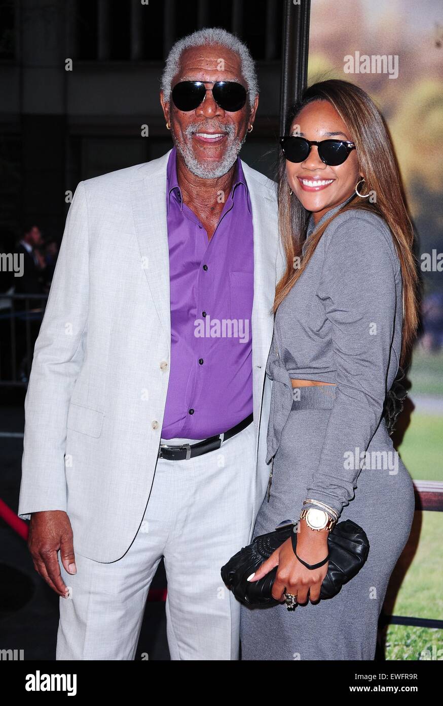 New York, NY, USA. 24th June, 2015. Morgan Freeman, Alexis Freeman at ...