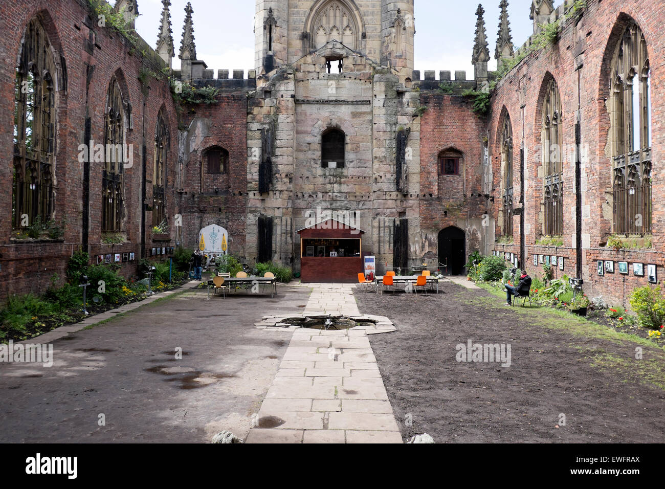 Statue In Bombed Out Church Liverpool at Jack Oneill blog