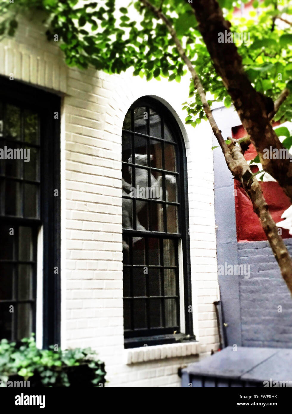 Sniffen Court Historic District in Murray Hill, NYC, east 36th street ...