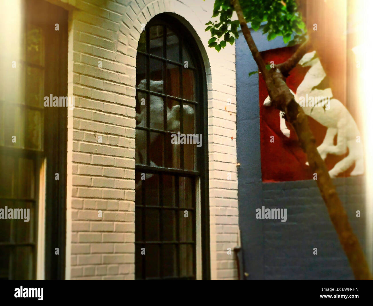 Sniffen Court Historic District in Murray Hill, NYC, east 36th street ...