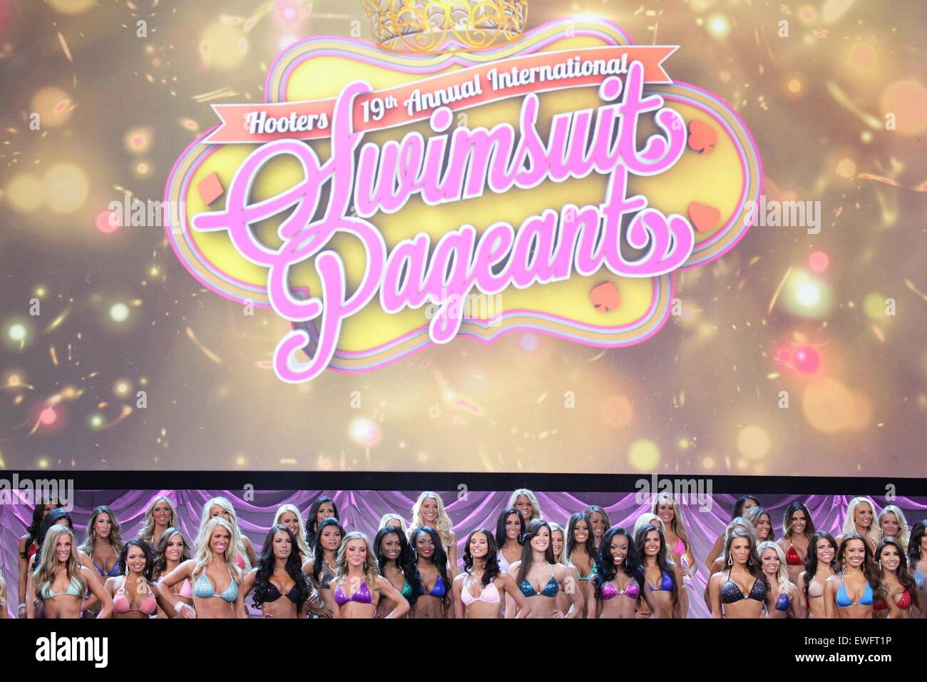 19th annual hooters international swimsuit pageant hi-res stock ...