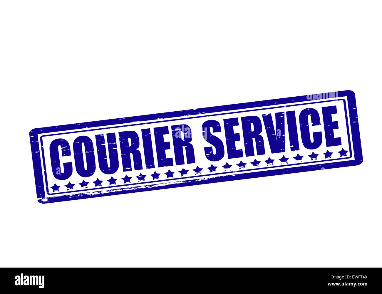 Rubber stamp with text courier service inside, illustration Stock Photo ...