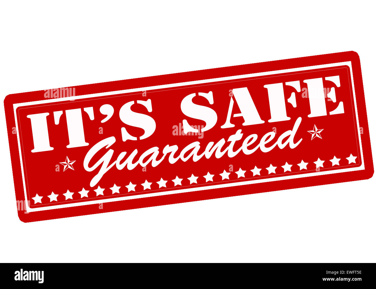 Stamp with text be safe inside hi-res stock photography and images - Alamy