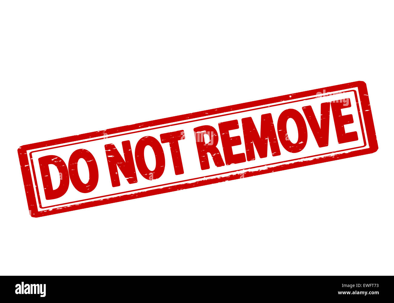 Rubber stamp with text do not remove inside, illustration Stock Photo ...