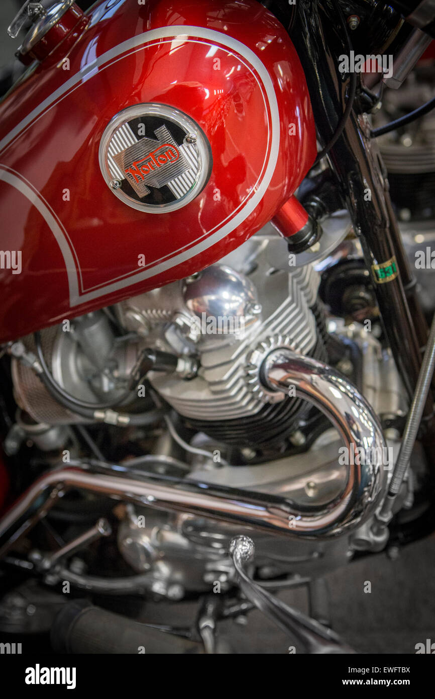 Norton classic motorcycle trademark insignia Stock Photo - Alamy