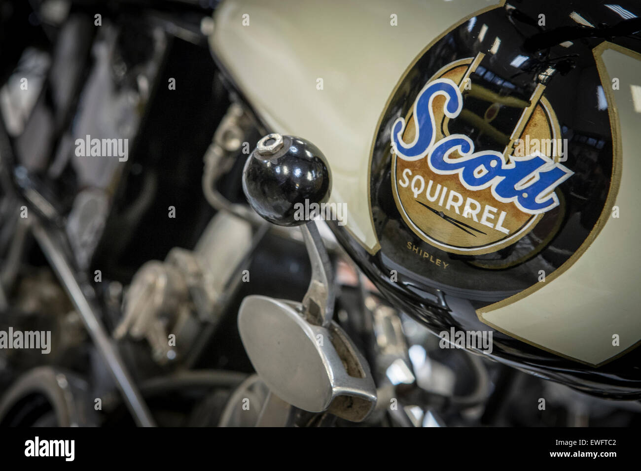 Scott Squirrel classic motorcycle trademark insignia Stock Photo - Alamy