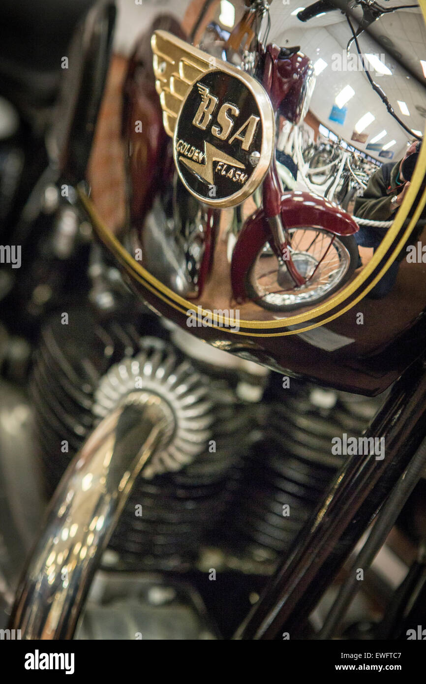 BSA classic motorcycle trademark insignia Stock Photo - Alamy