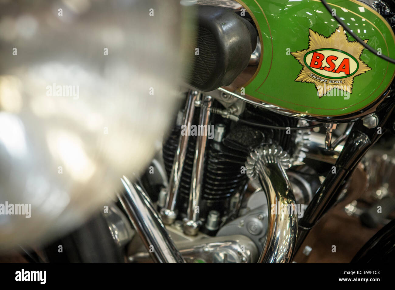 BSA classic motorcycle trademark insignia Stock Photo - Alamy