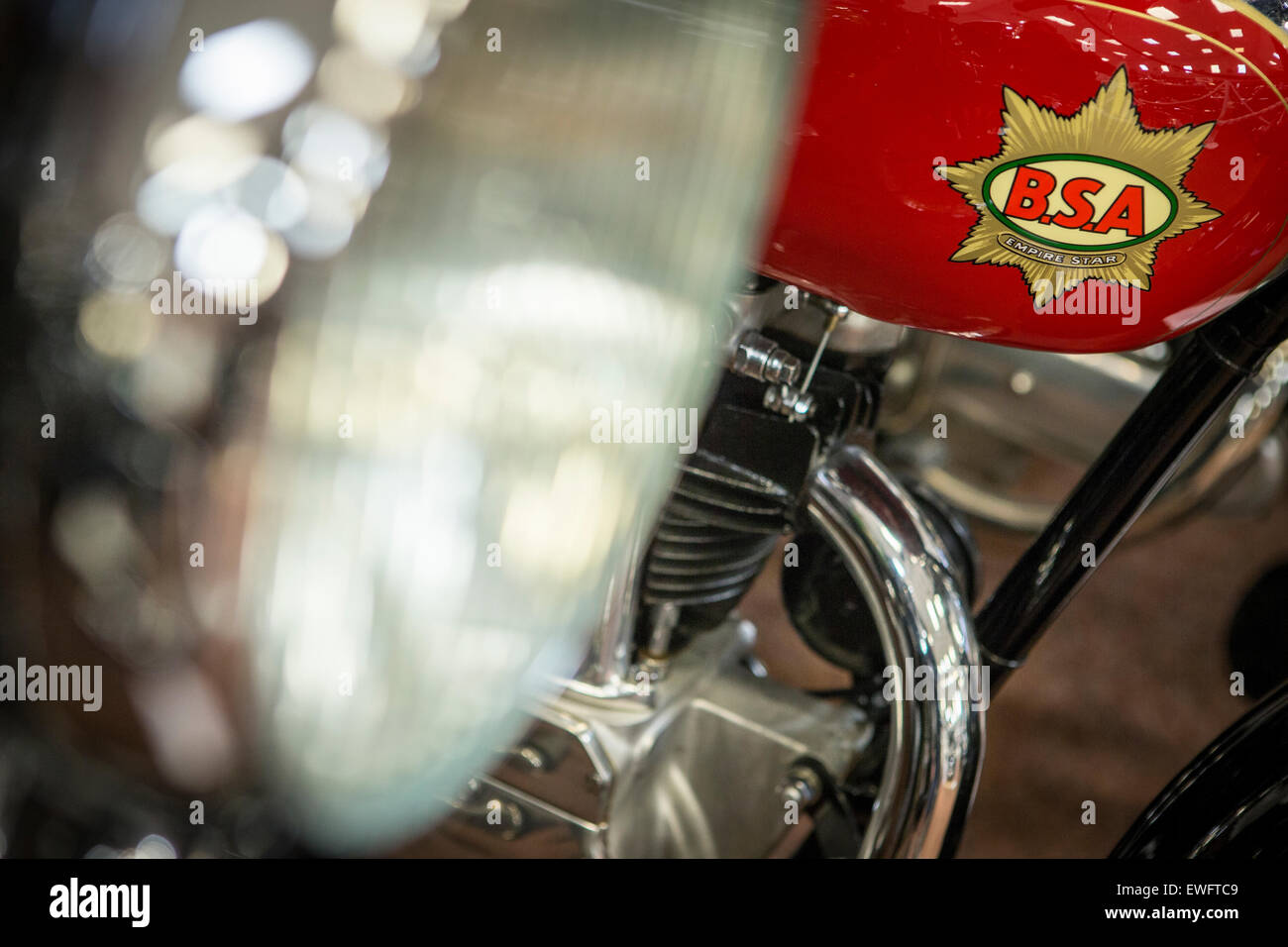 BSA classic motorcycle trademark insignia Stock Photo - Alamy