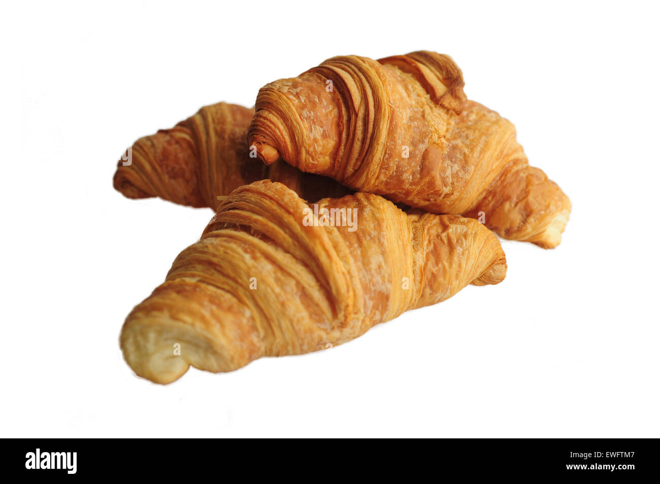 Food bakery baked goods croissants on white cut out Stock Photo - Alamy