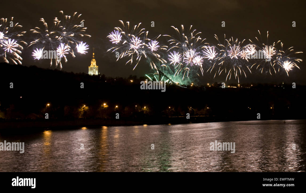 Fireworks festival in moscow hi-res stock photography and images - Alamy