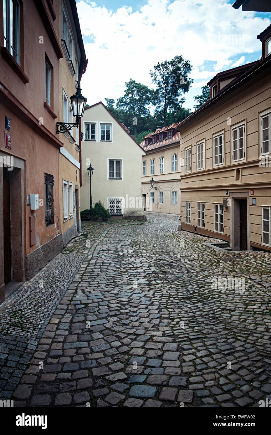 Empty street at the old town hi-res stock photography and images - Alamy