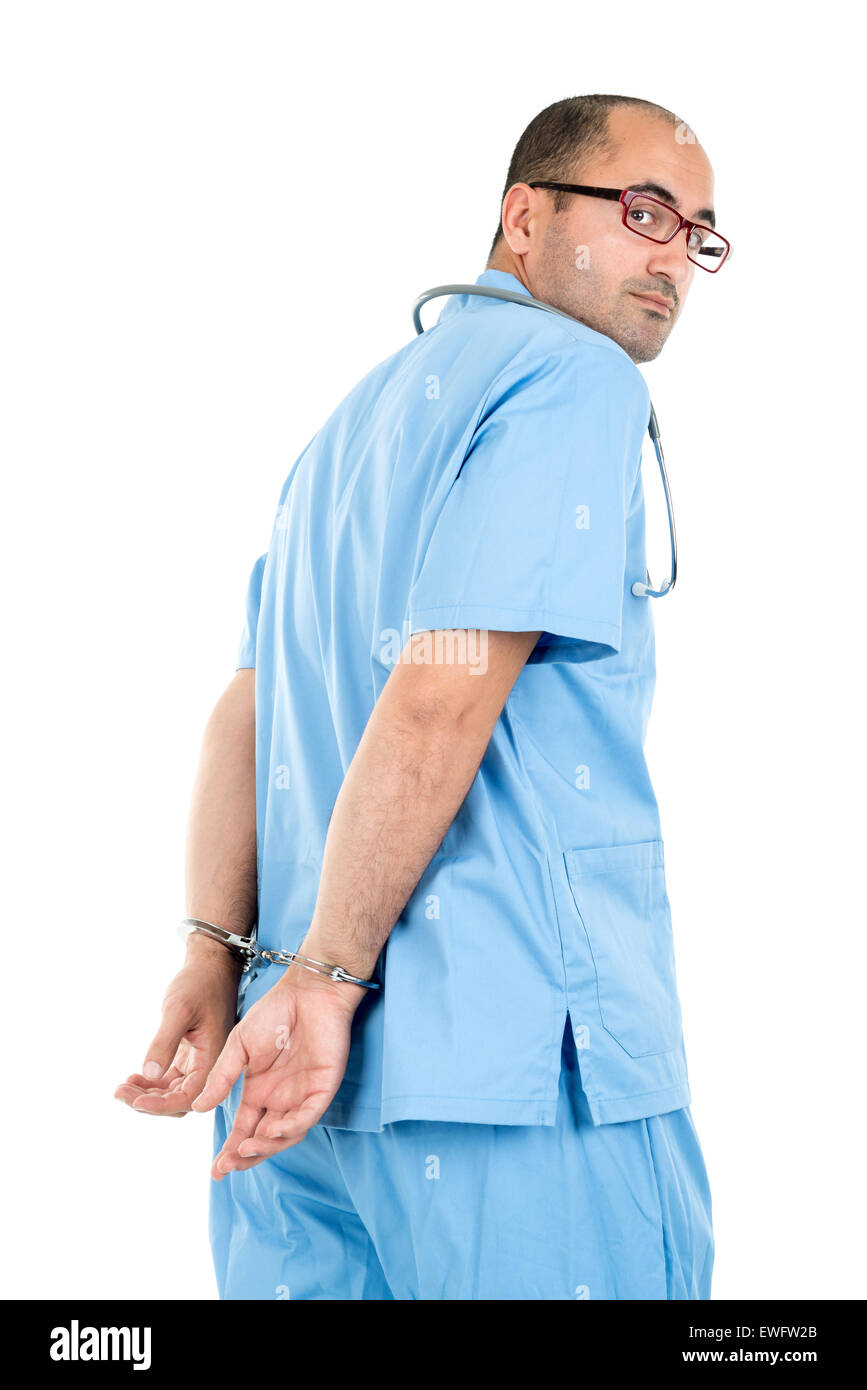 Male in handcuffs hi-res stock photography and images - Alamy