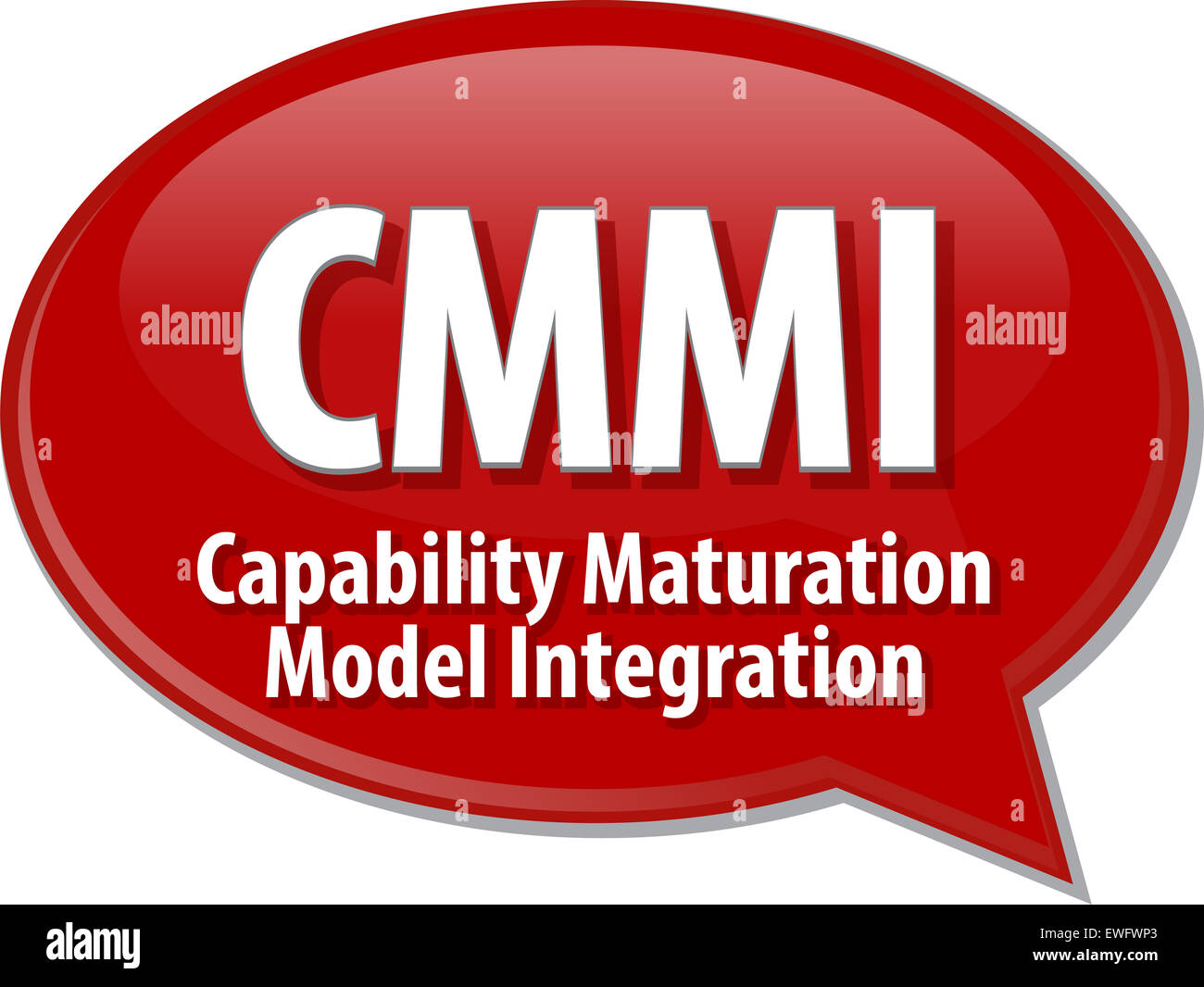 Speech bubble illustration of information technology acronym ...