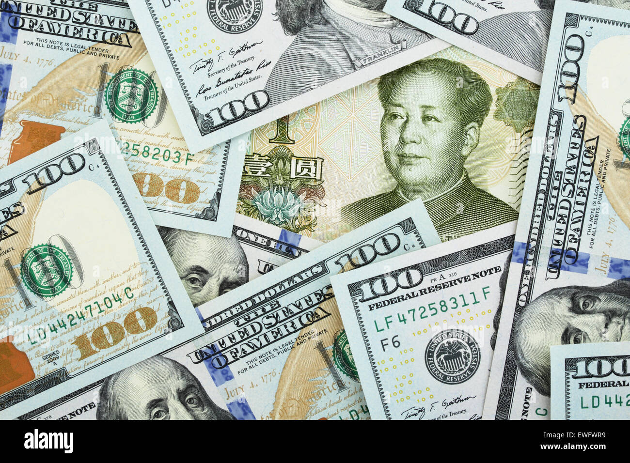 One hundred yuan banknotes hi-res stock photography and images - Alamy