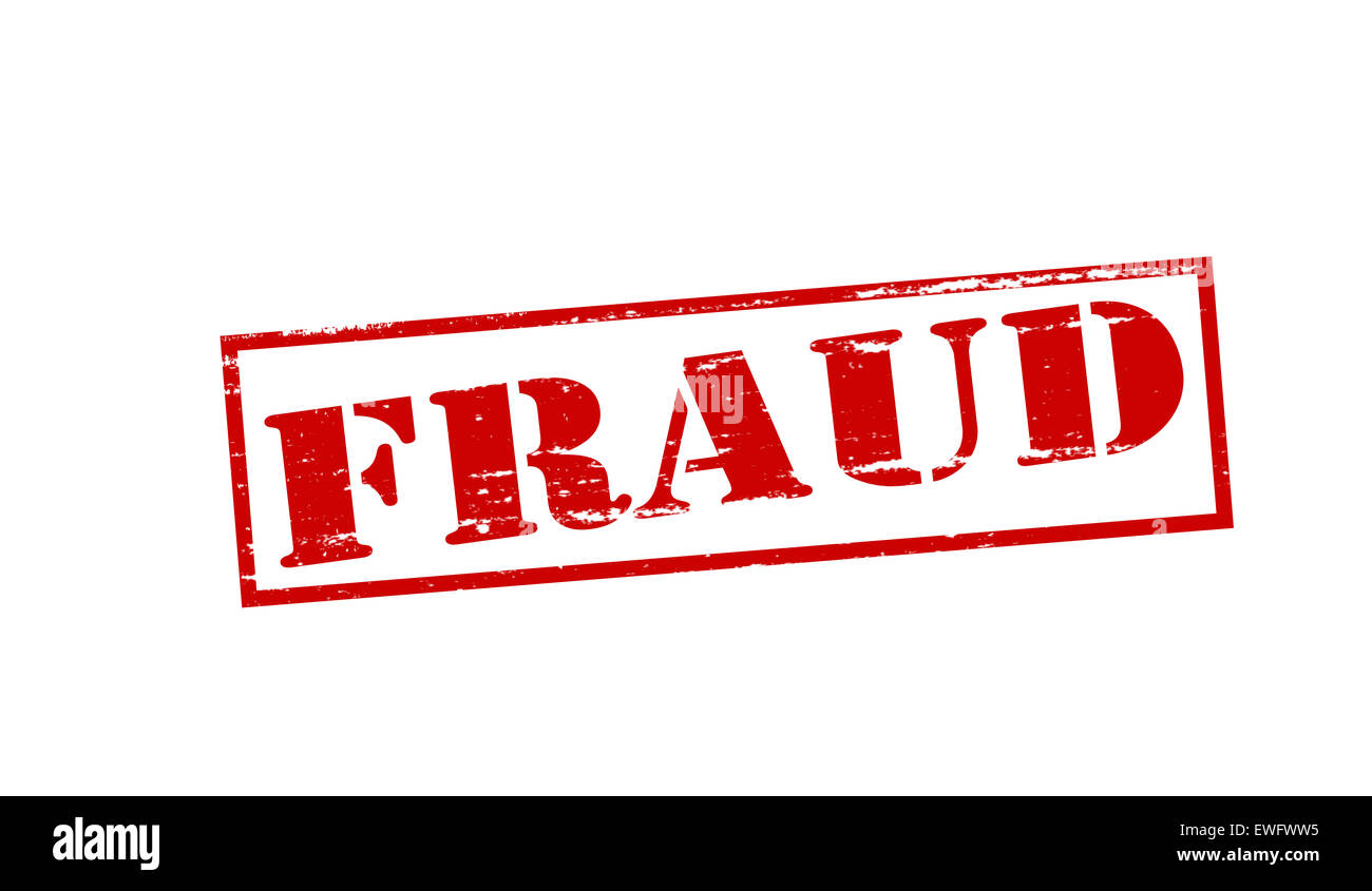 Rubber stamp with word fraud inside, illustration Stock Photo - Alamy