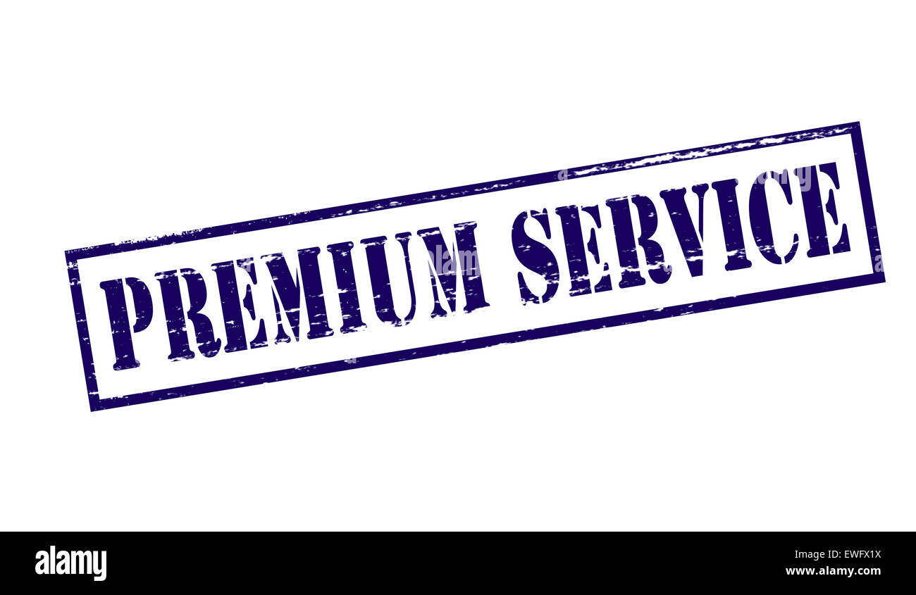 Rubber stamp with text premium service inside, illustration Stock Photo ...