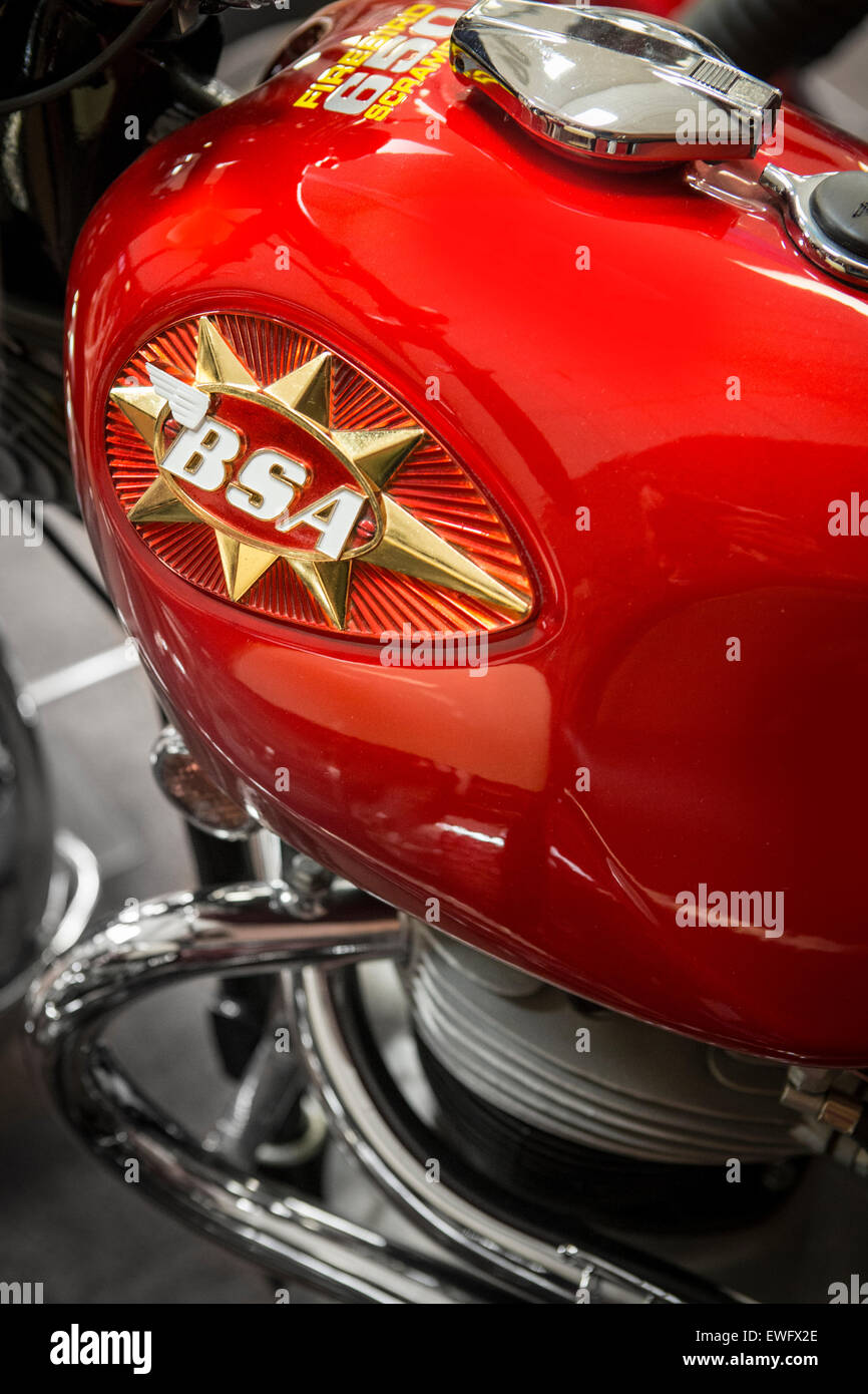 BSA classic motorcycle trademark insignia Stock Photo - Alamy
