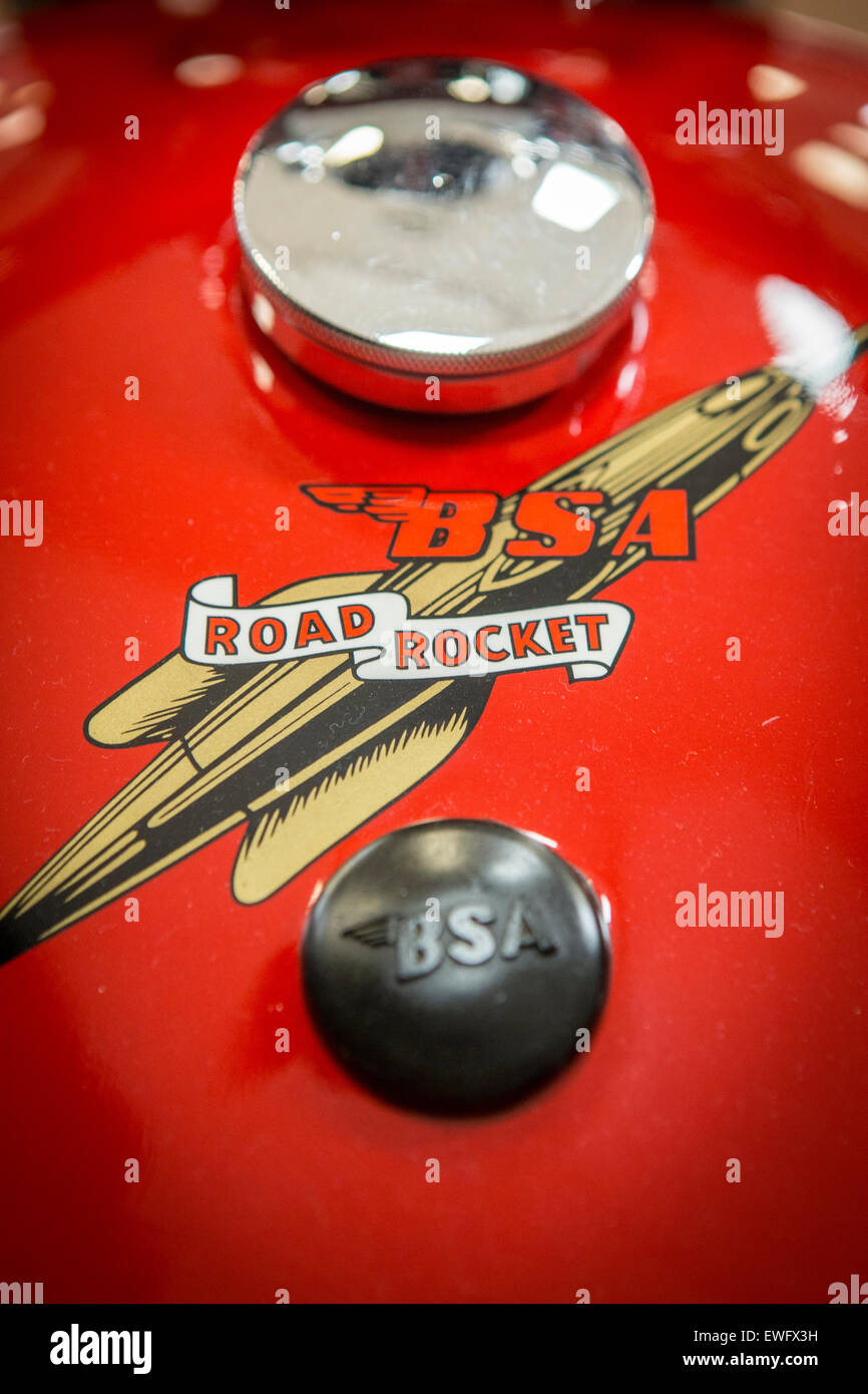 BSA Road Rocket classic motorcycle trademark insignia Stock Photo - Alamy