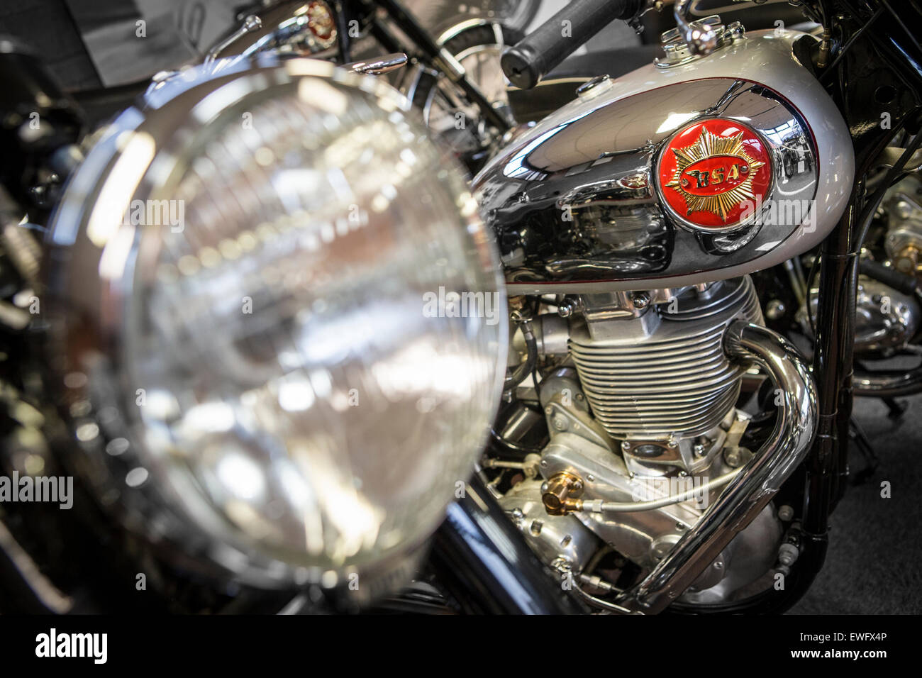 BSA classic motorcycle trademark insignia Stock Photo - Alamy
