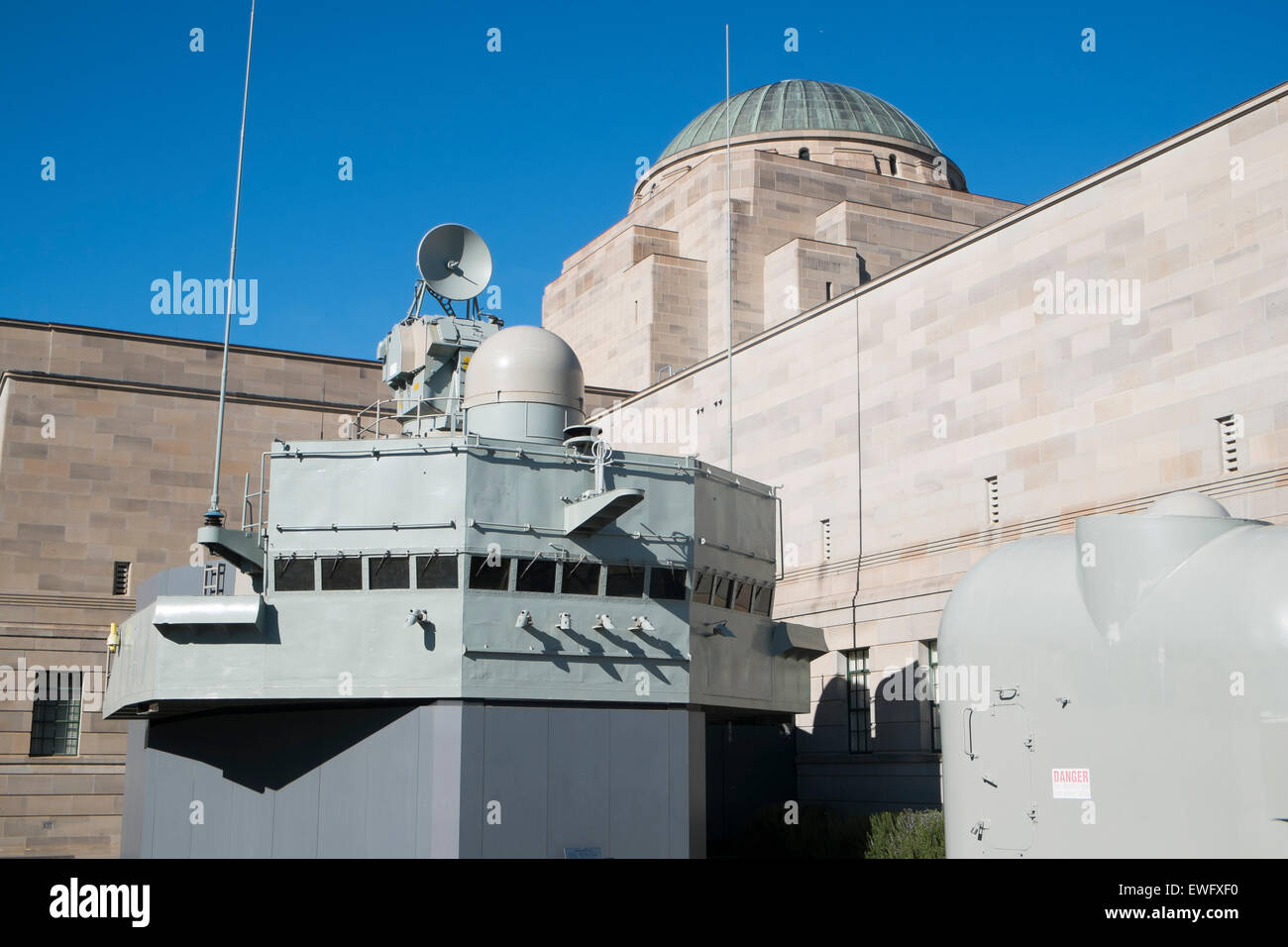 Australian war memorial building and artillery in Canberra,Australia's ...