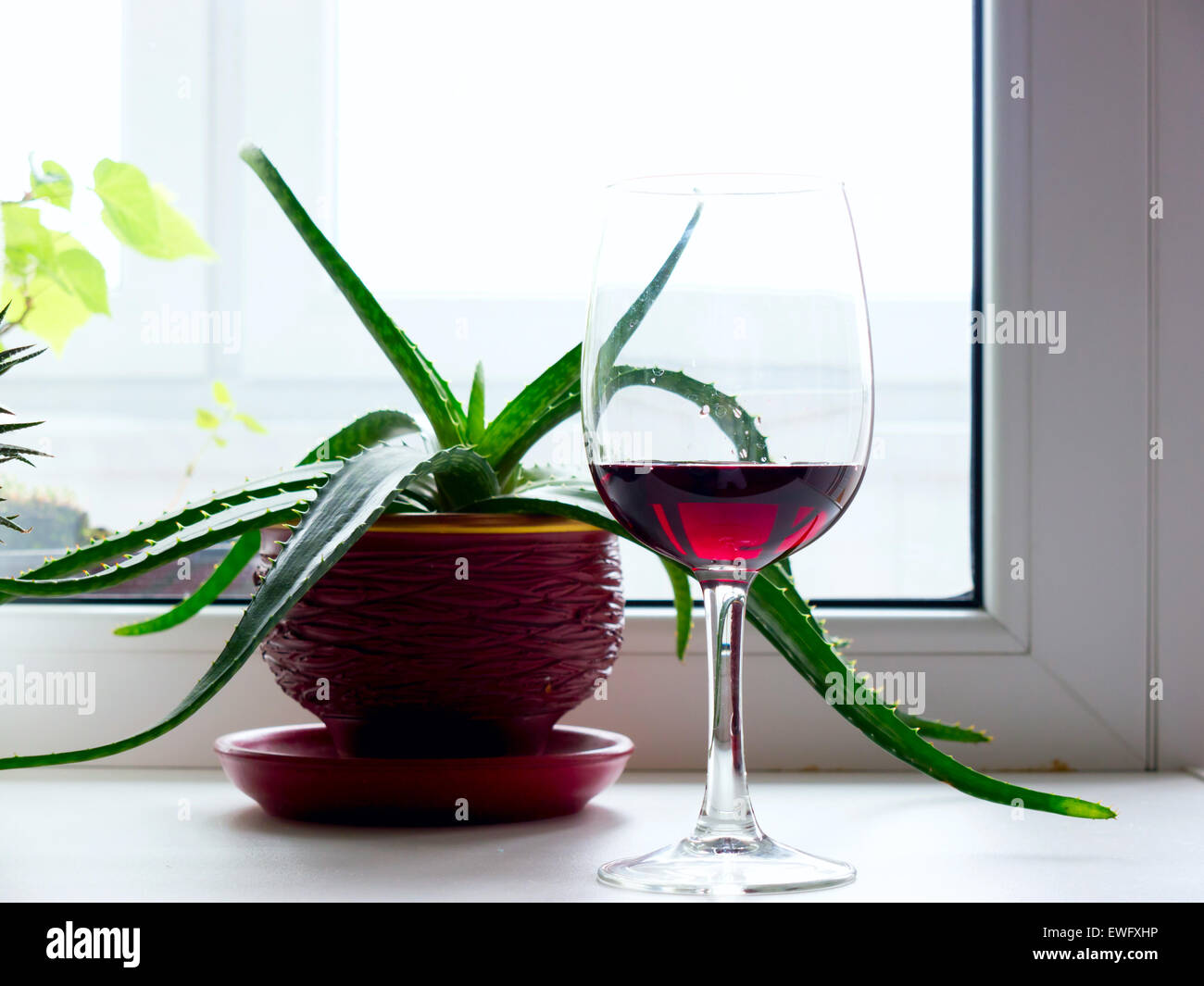 The red Wine glass object Stock Photo - Alamy