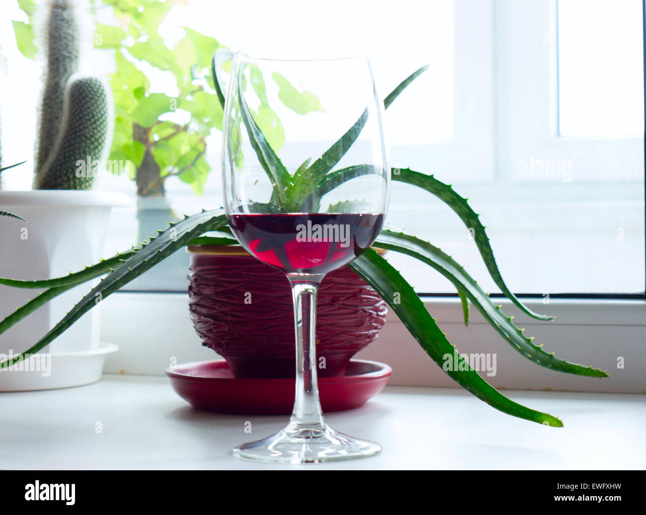 The red Wine glass object Stock Photo - Alamy