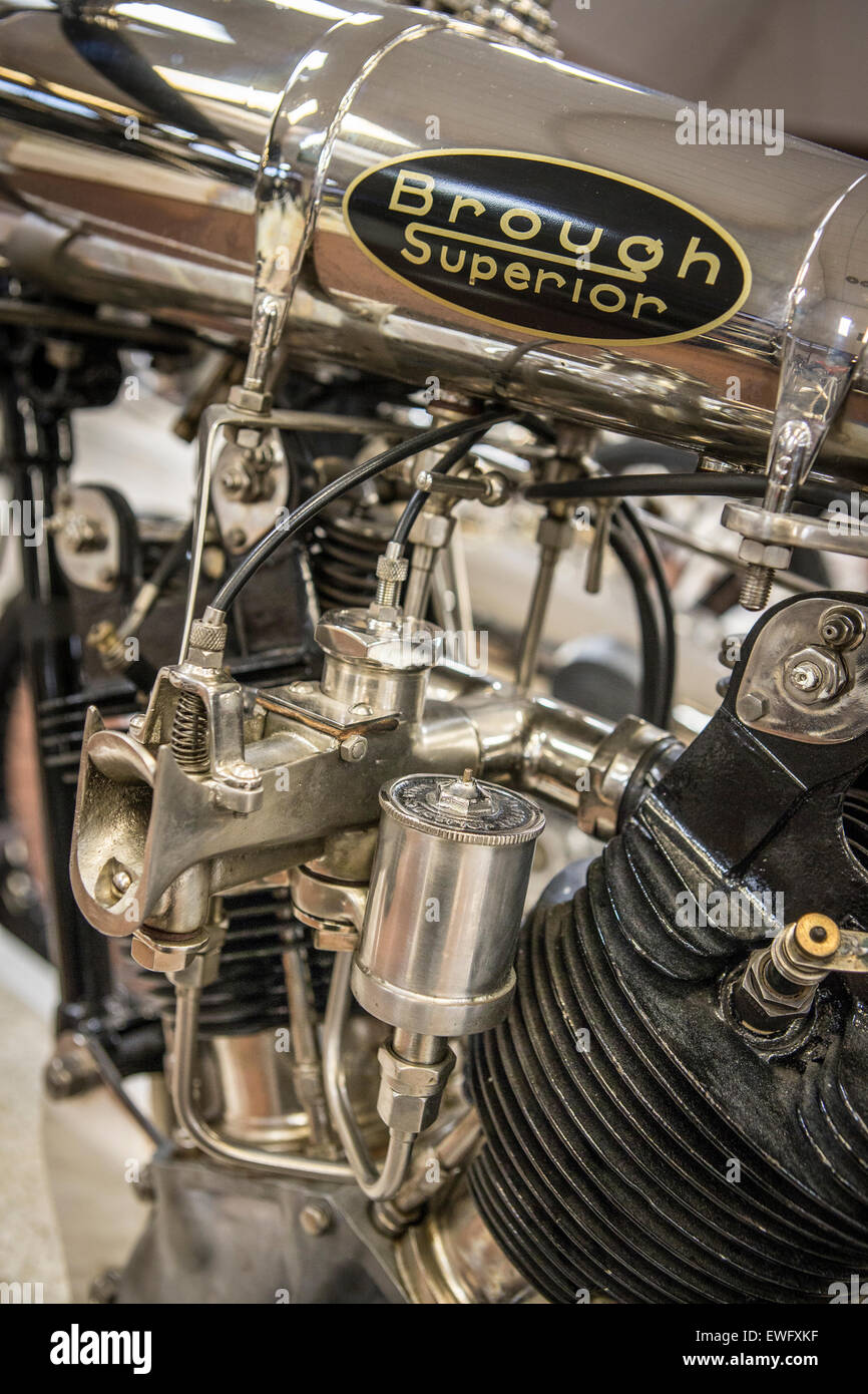 Brough Superior classic motorcycle trademark insignia Stock Photo - Alamy