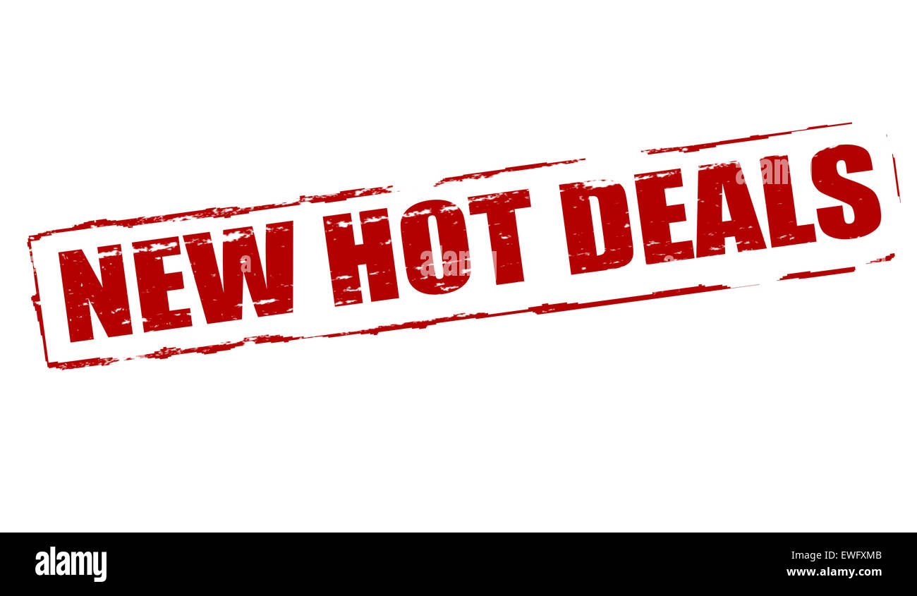 Stamp with text new hot deals inside hi-res stock photography and ...