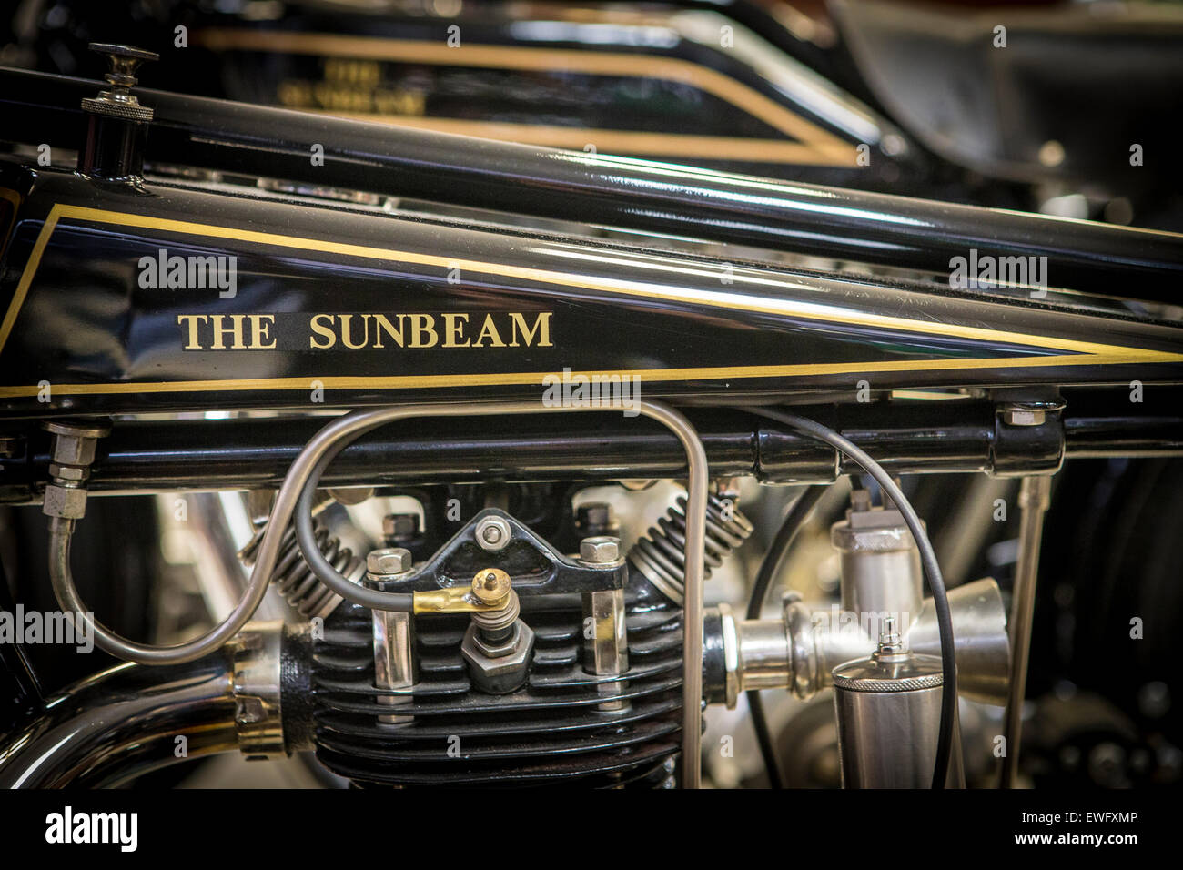 Sunbeam classic motorcycle trademark insignia Stock Photo - Alamy