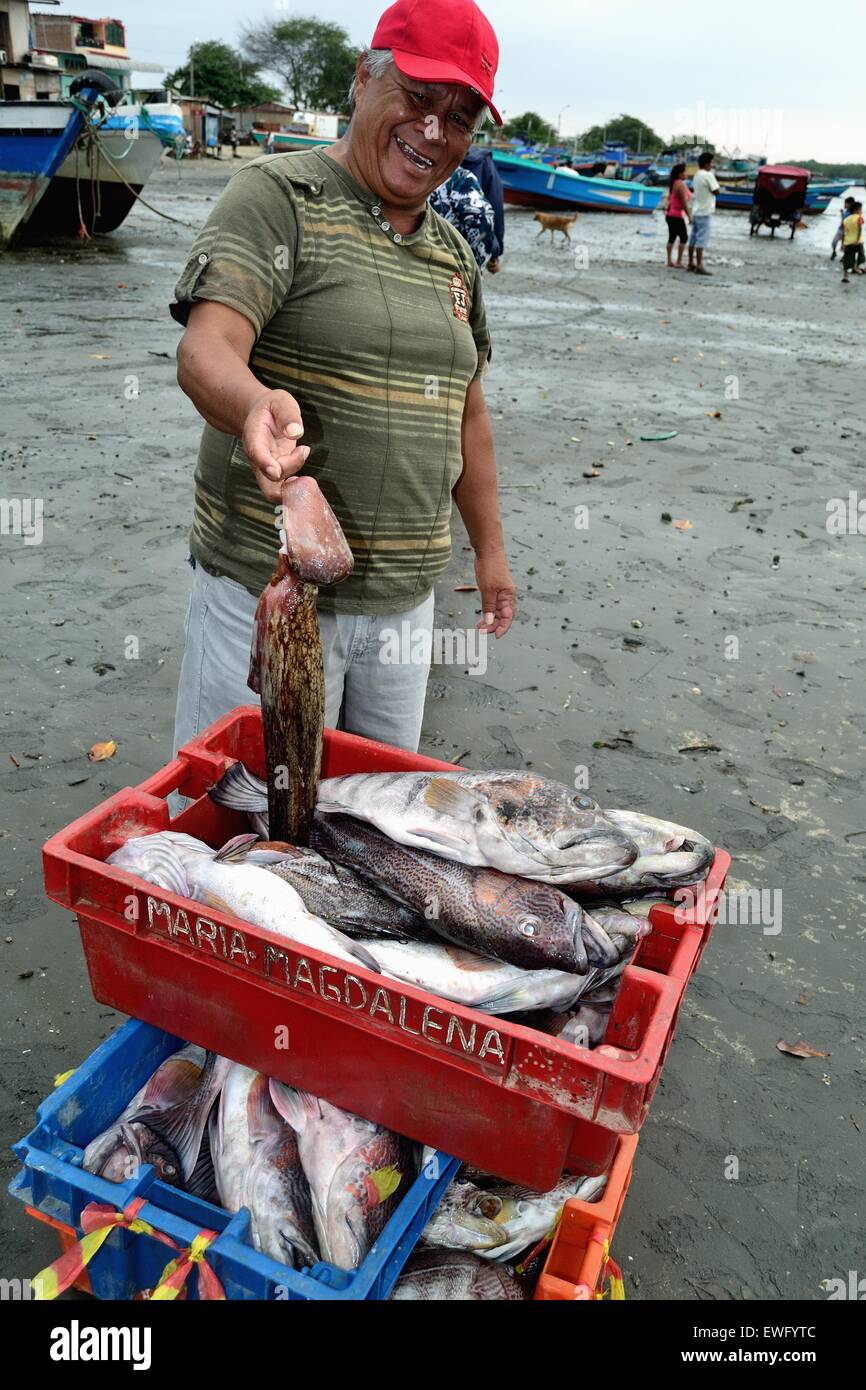 Perela fish - Port in PUERTO PIZARRO. Department of Tumbes .PERU Stock ...