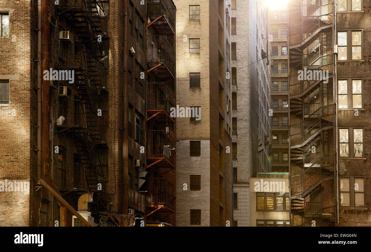 A group of tall high-rise buildings dominate the skyline, reflecting ...