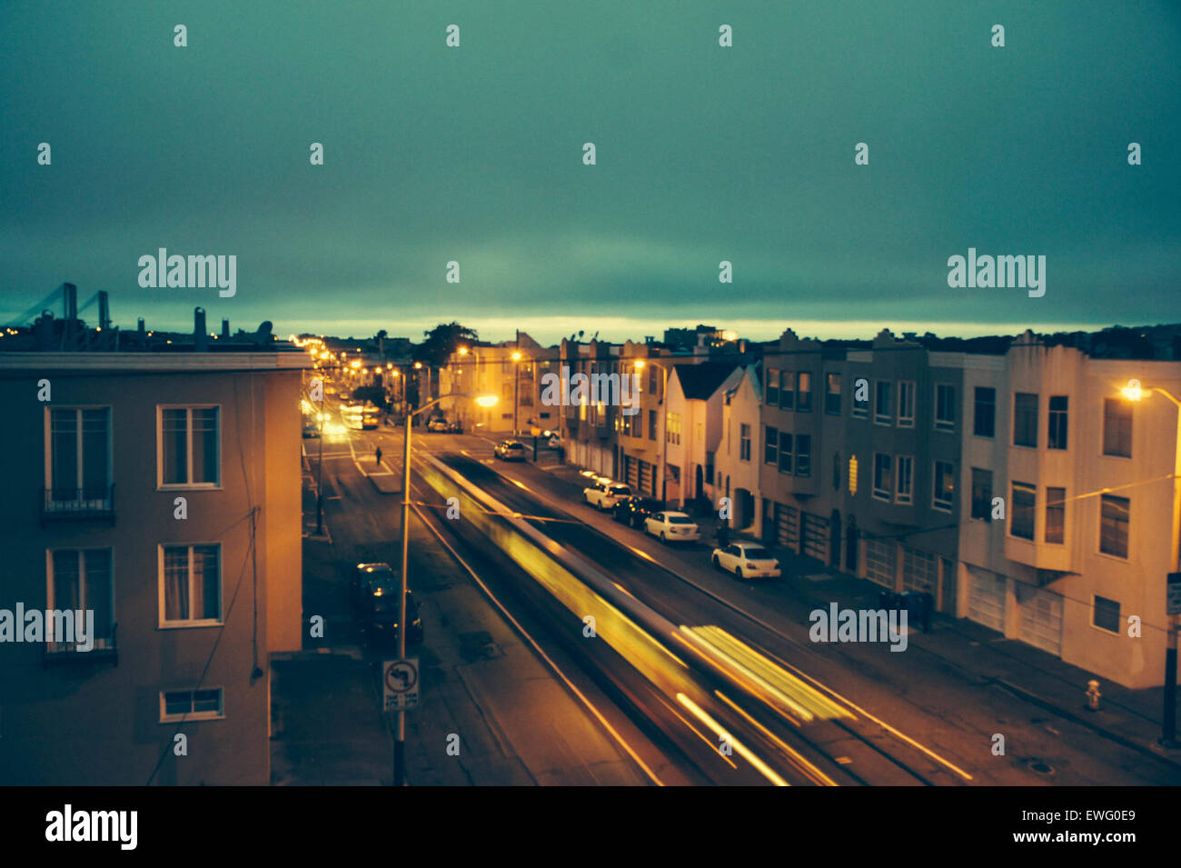 buildings in a street Stock Photo - Alamy