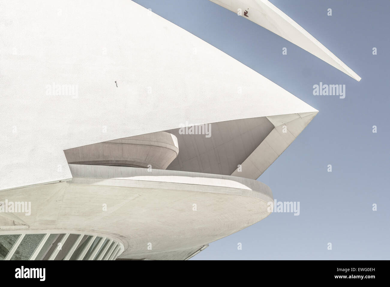 Corner of White Architectural Building Stock Photo - Alamy