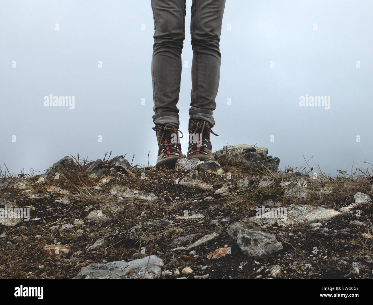 Feet Standing On Ground