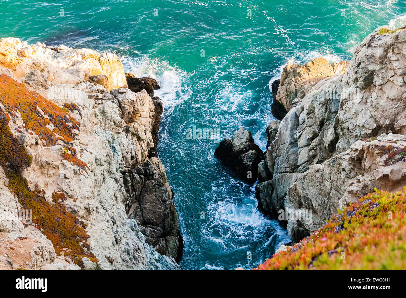 Ocean waves gently lap against hi-res stock photography and images - Alamy