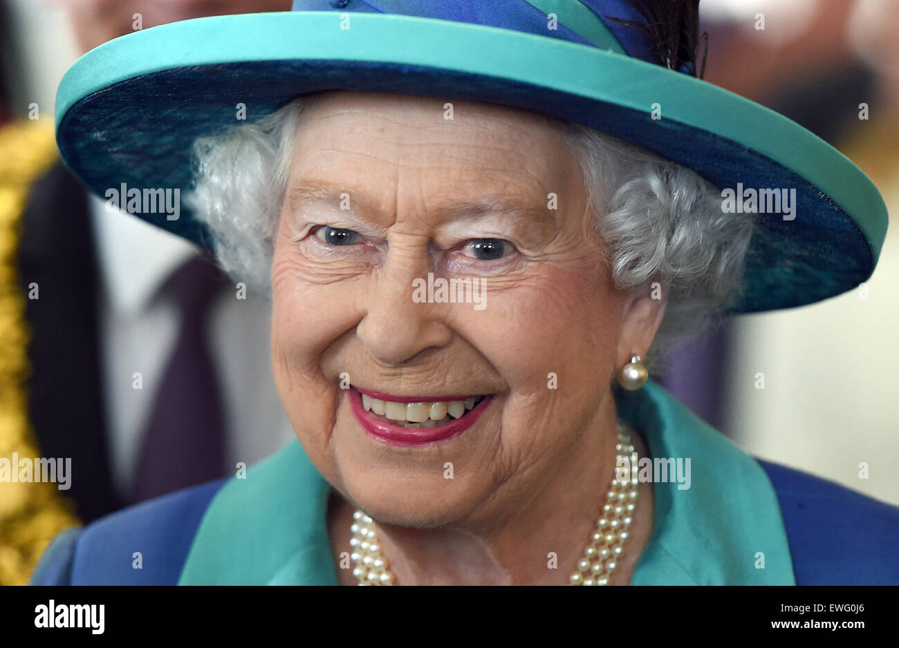 Frankfurt am Main, Germany, 25 June 2015. Britain's Queen Elizabeth II ...