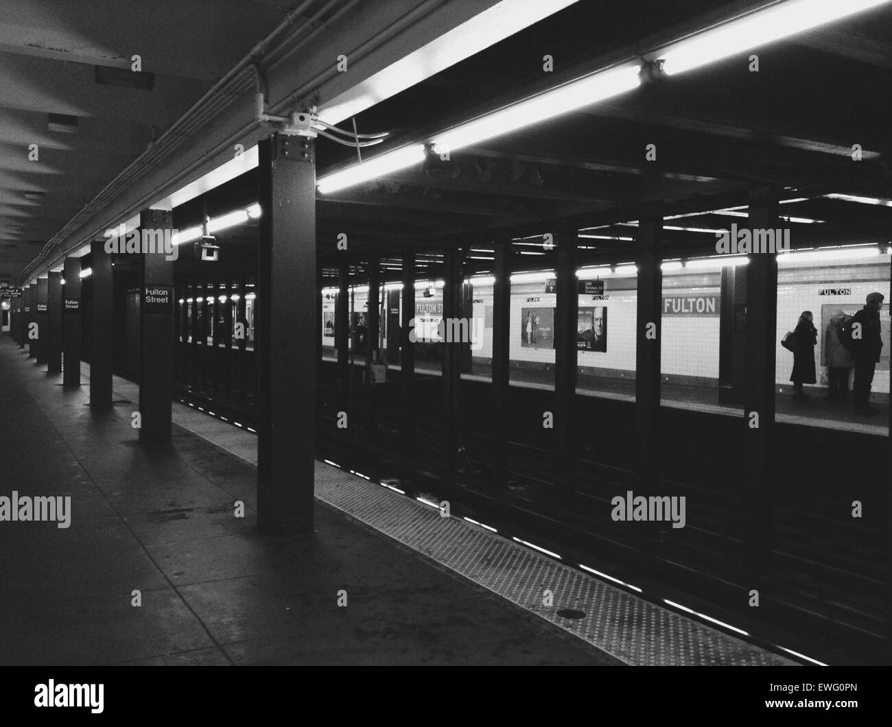 Fulton Subway Station Stock Photo - Alamy