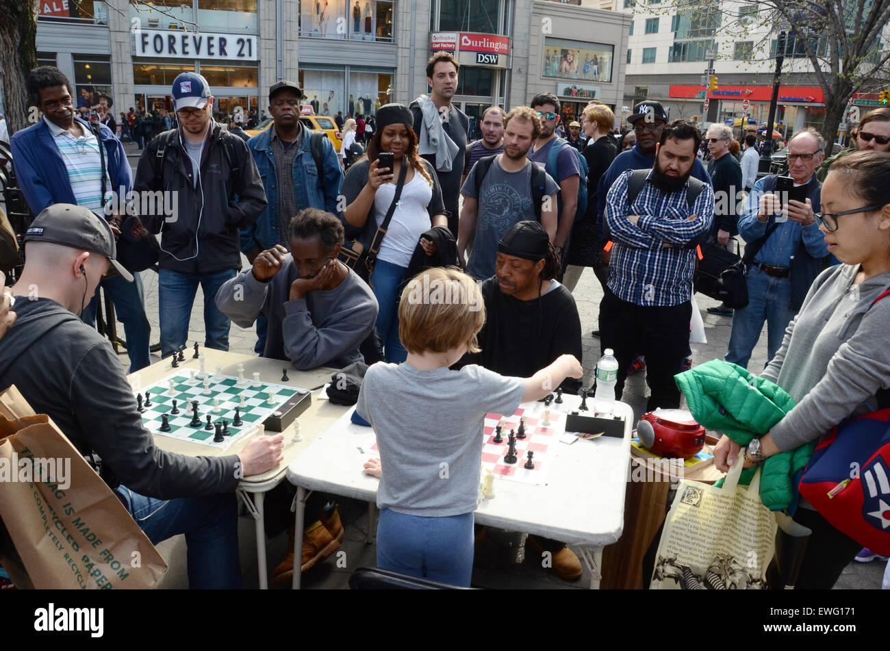 new york chess street style usa Stock Photo - Alamy