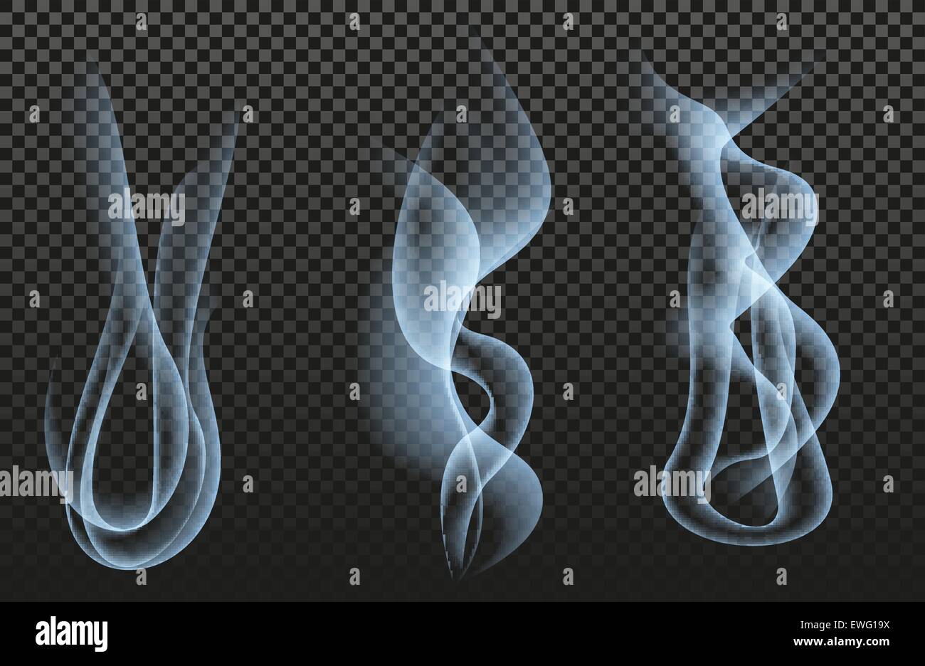 Smoke effect on black background Stock Vector Images - Alamy
