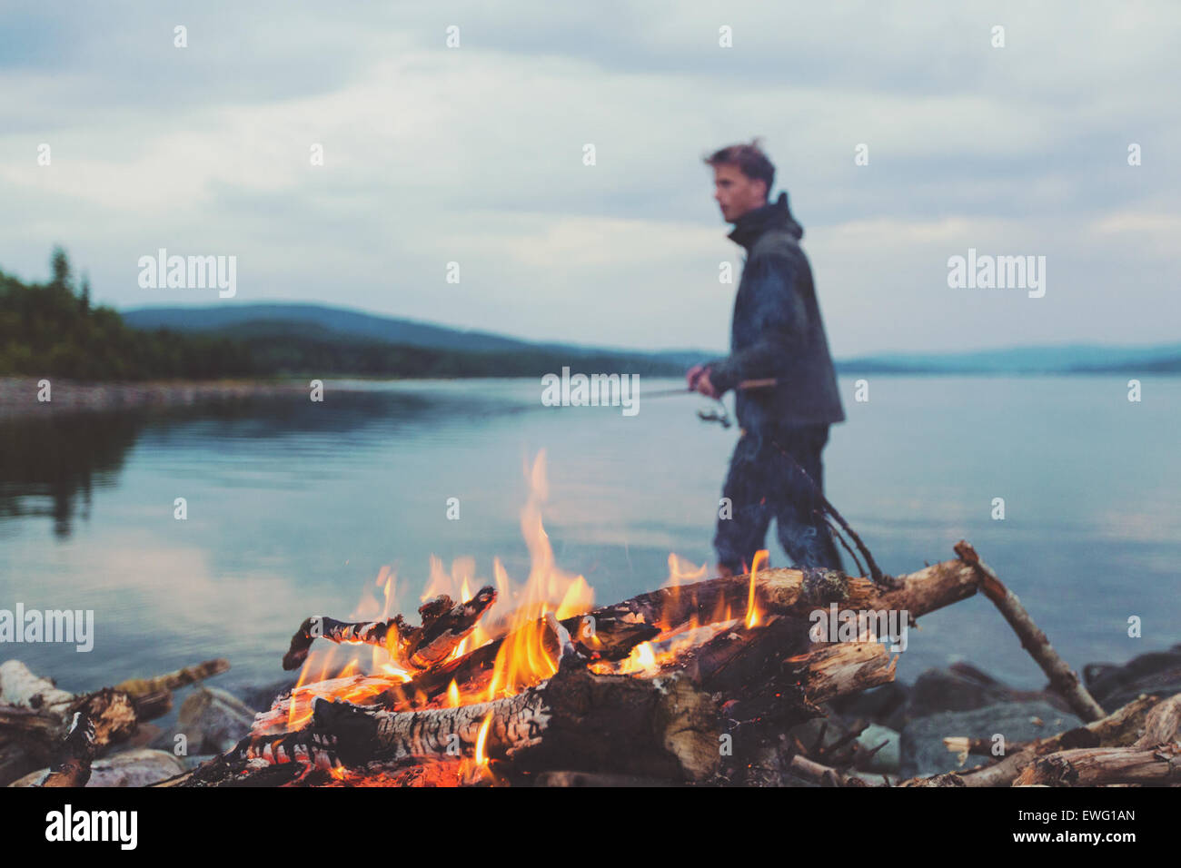 Fire on rod hi-res stock photography and images - Alamy