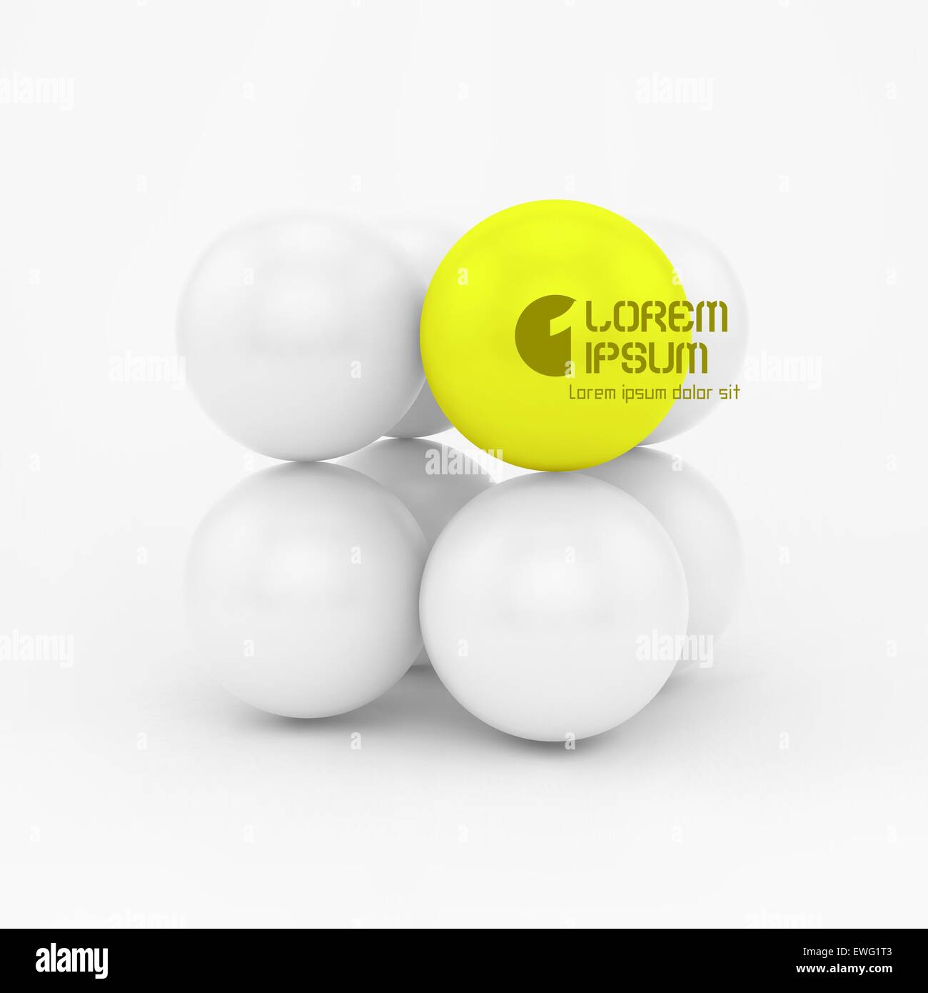 3D concept illustration. Vector template Stock Vector Image & Art - Alamy