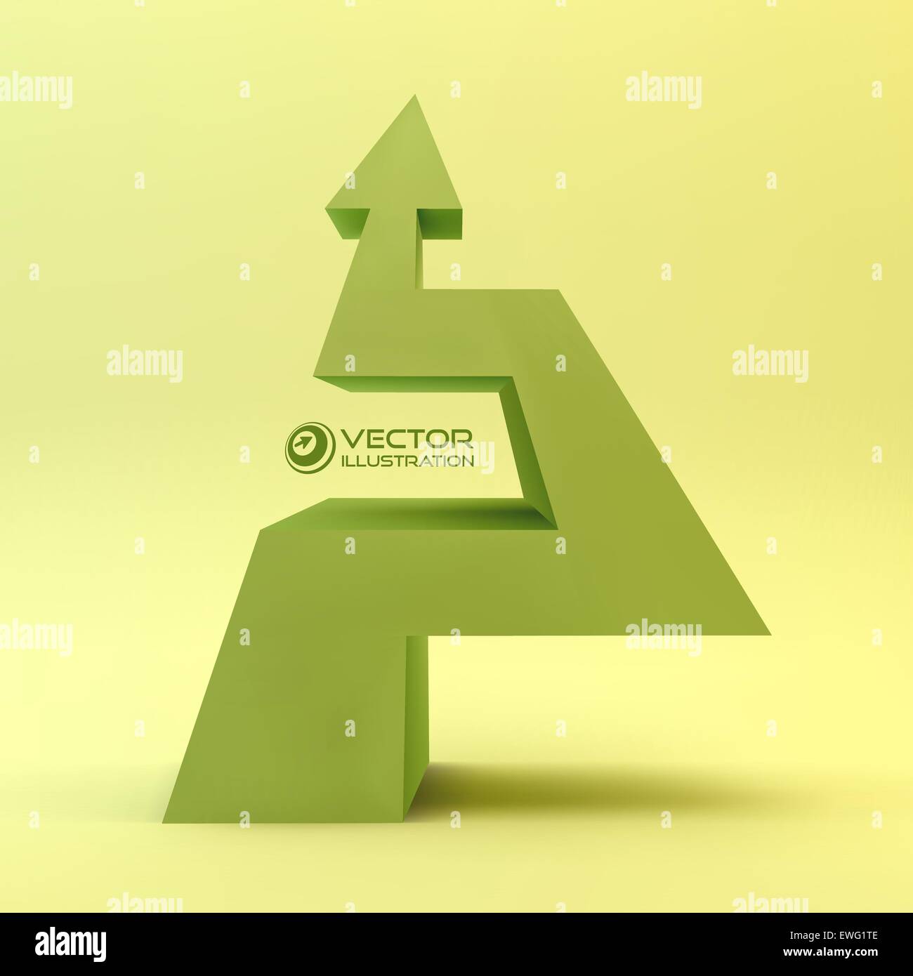 Growing green arrow up Stock Vector Images - Alamy