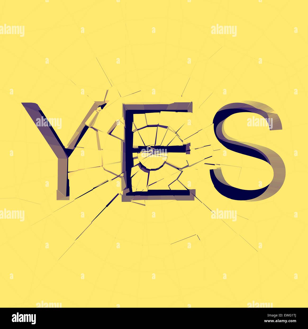 YES. Vector illustration Stock Vector Image & Art - Alamy