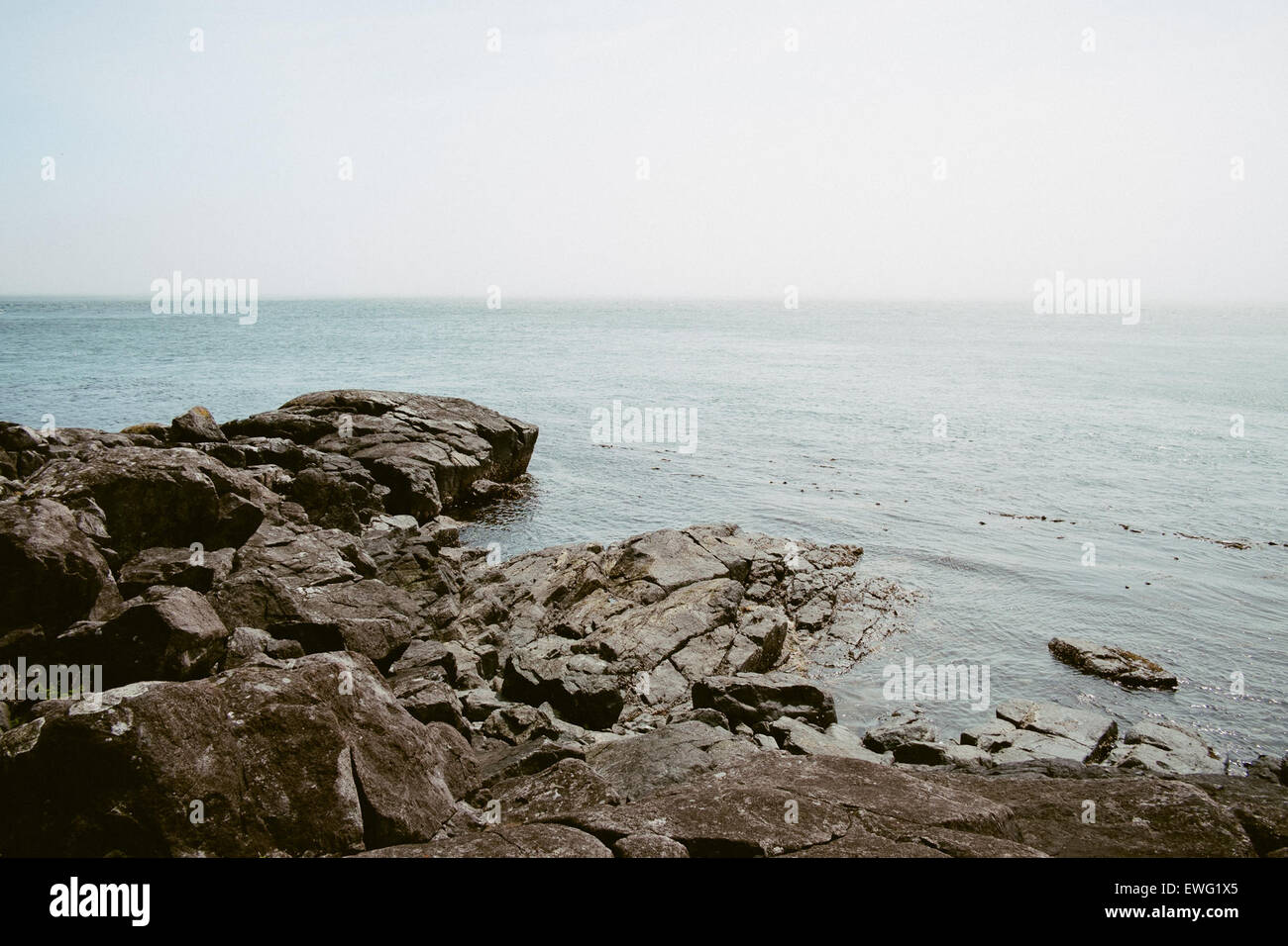 Rocky Ocean Shore Stock Photo - Alamy