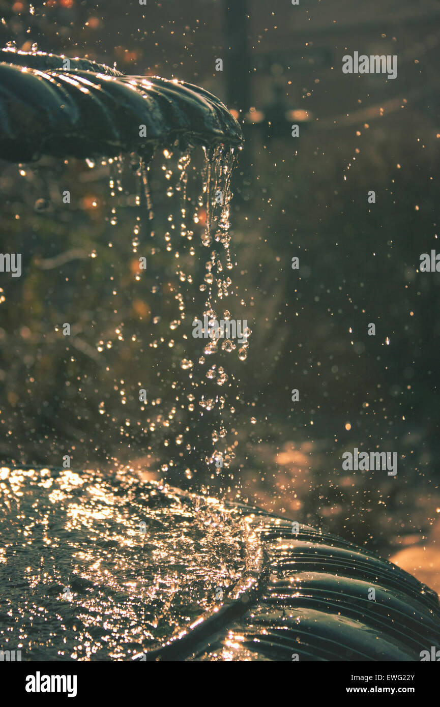 Water Droplets from a Fountain Stock Photo - Alamy