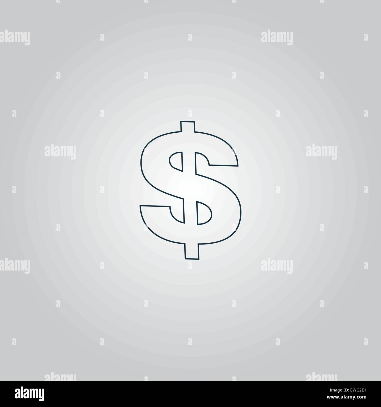 Dollar Single icon. Vector illustration Stock Vector Image & Art - Alamy